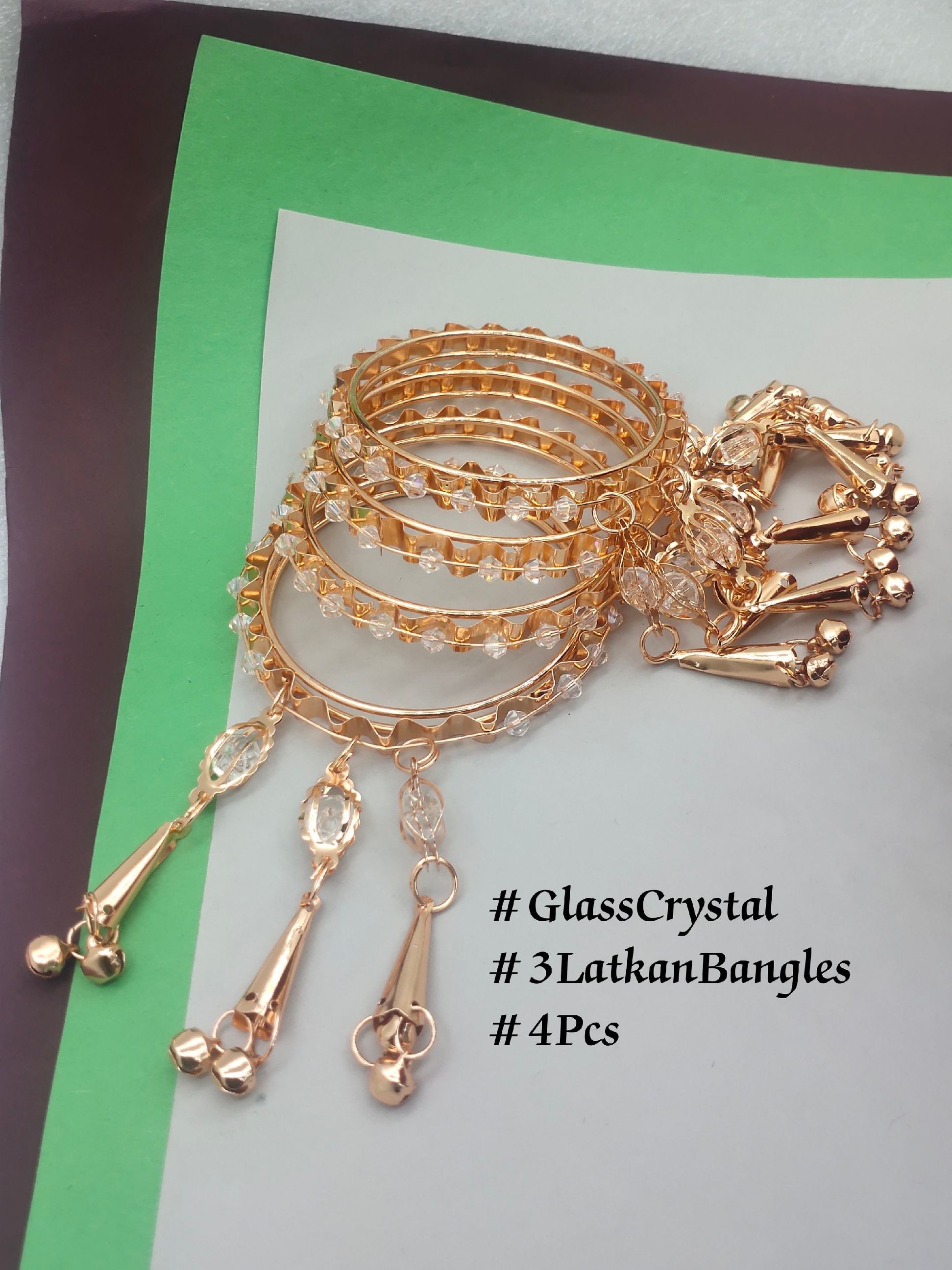 Crystal latkan bangles store