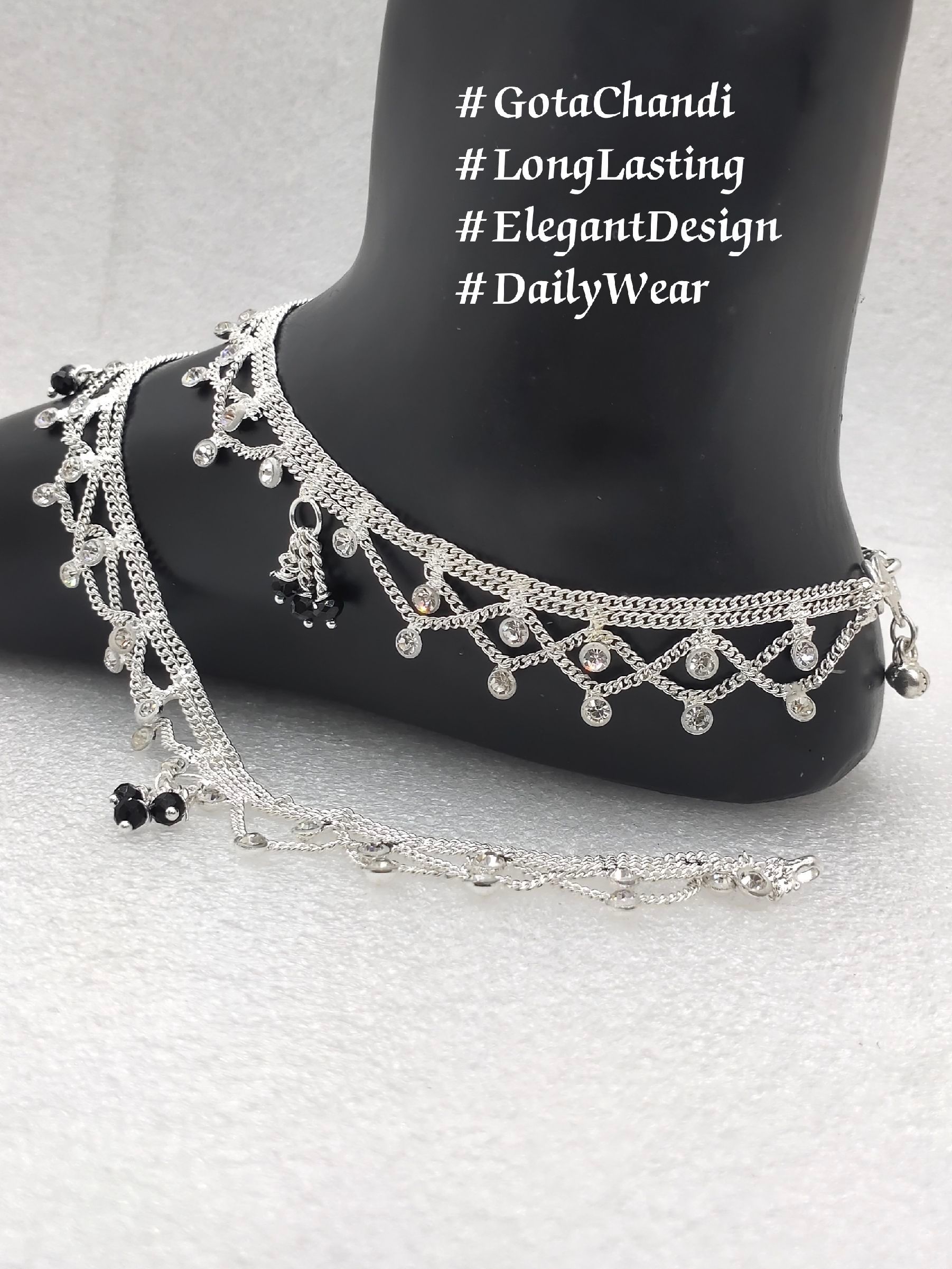 Crystal payal design store