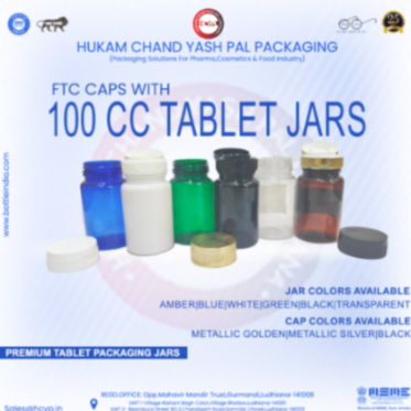 100 cc Tablet Containers | HUKAM CHAND YASH PAL