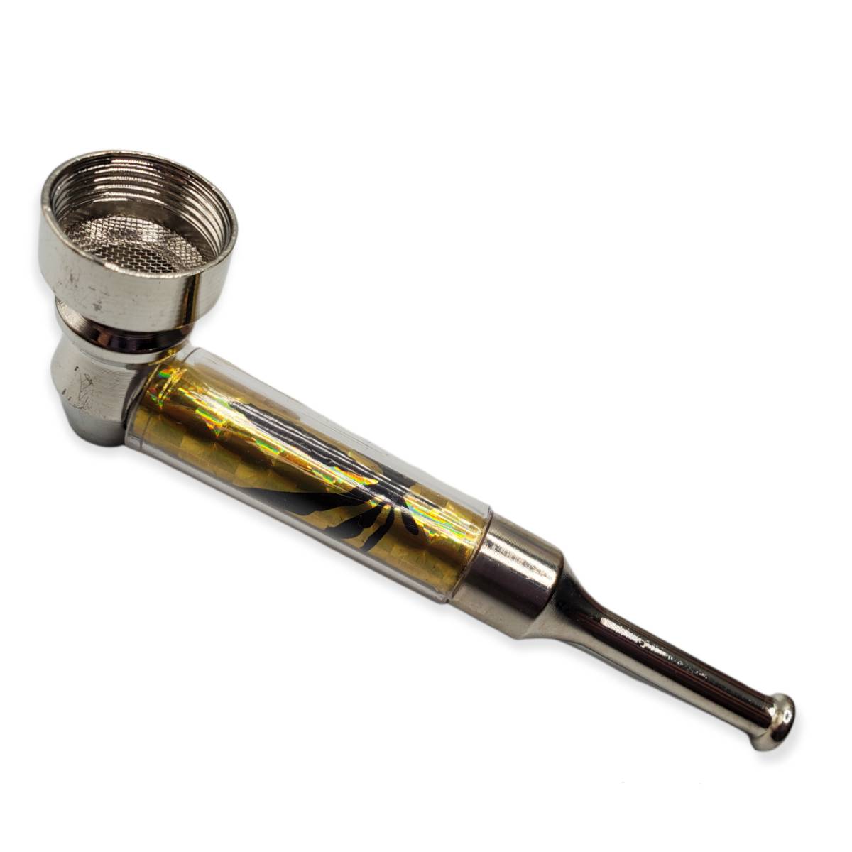 Diamond Leaf Metal Tobacco Pipe | Cultura Urbana Smoke Shop