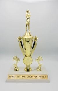 13 inch star column trophy | Taylor's Artmedia Awards Limited