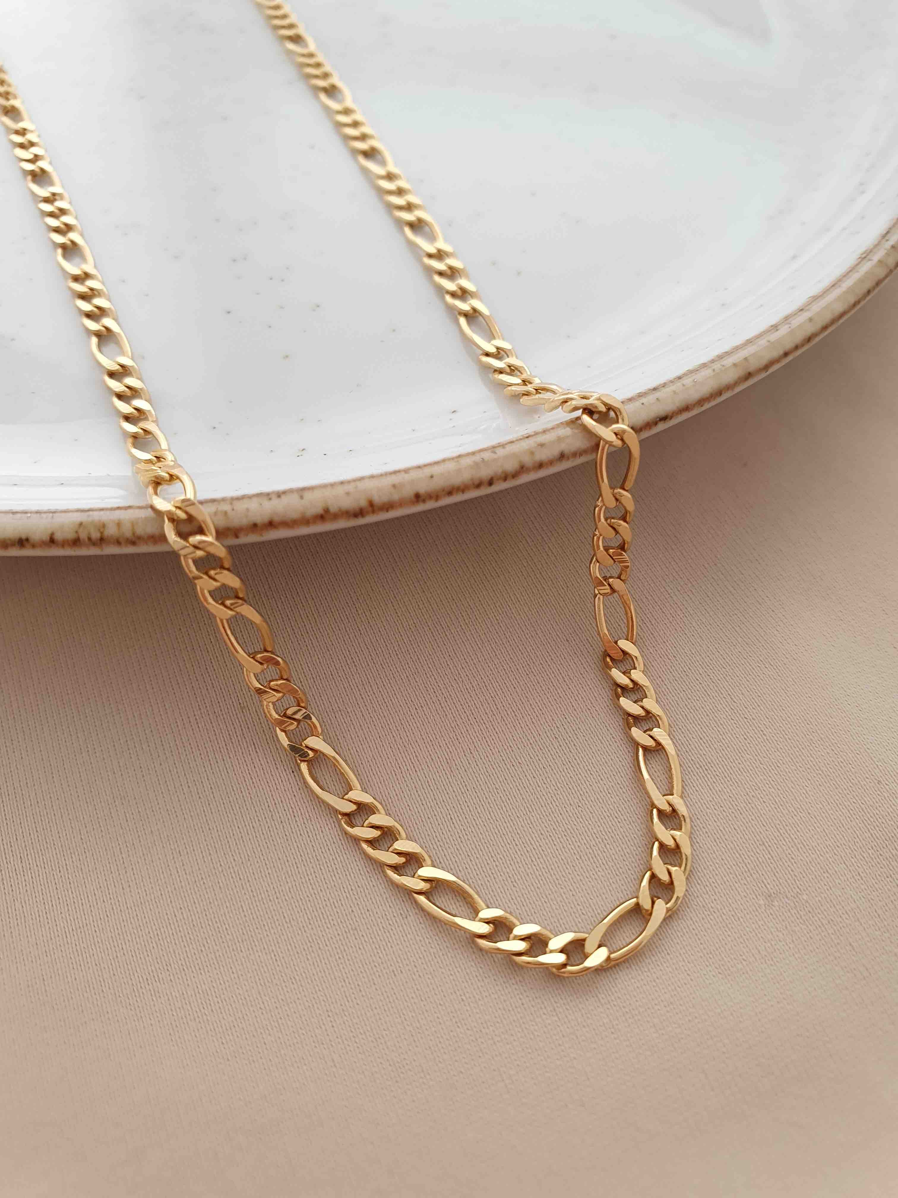 Cadena cartier maciza 3mm 65cm | CATÁLOGO ORO LAMINADO VIP