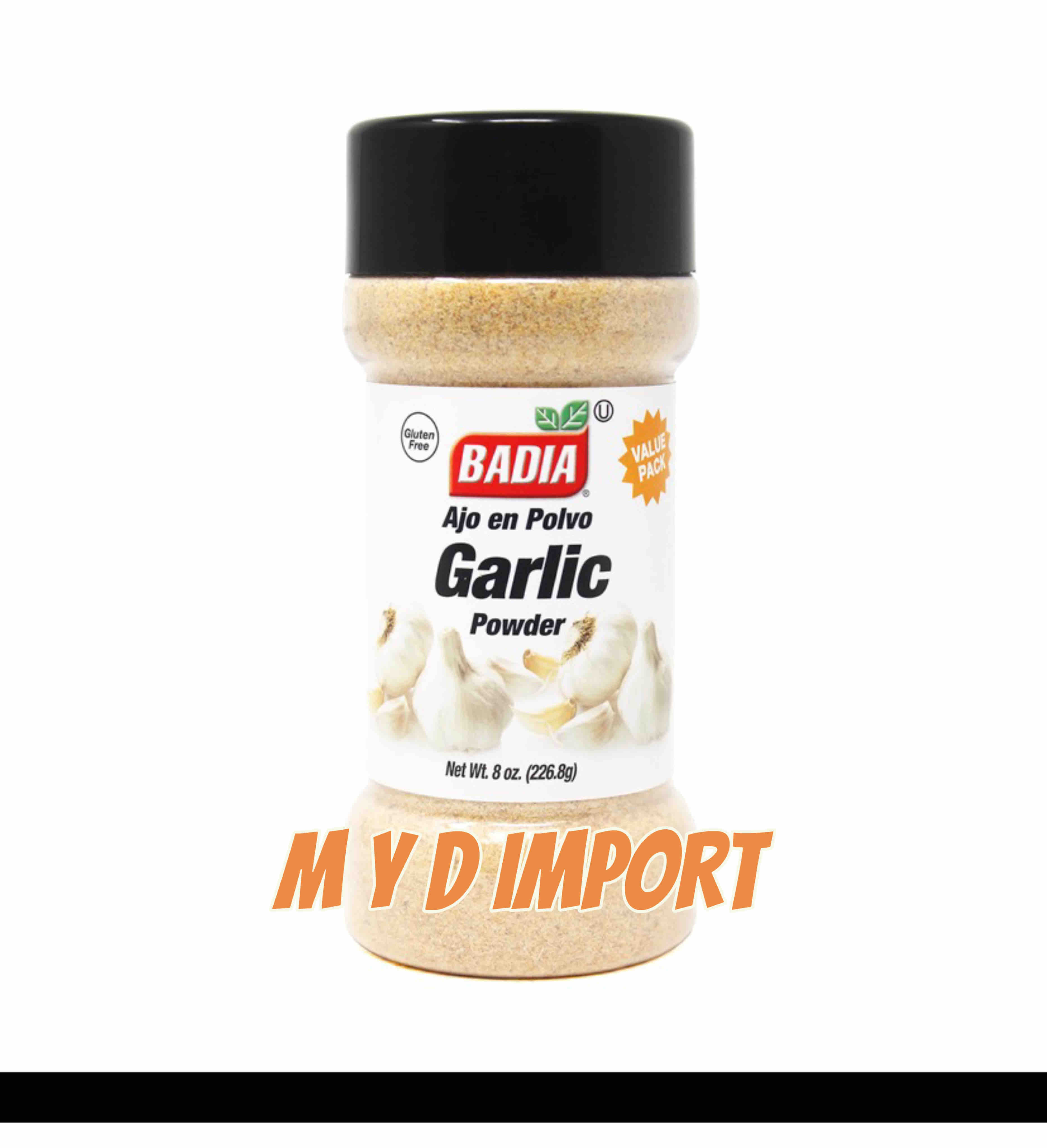 BADIA GARLIC AJO EN POLVO 12X8 ONZ | M & D IMPORT S. DE R.L