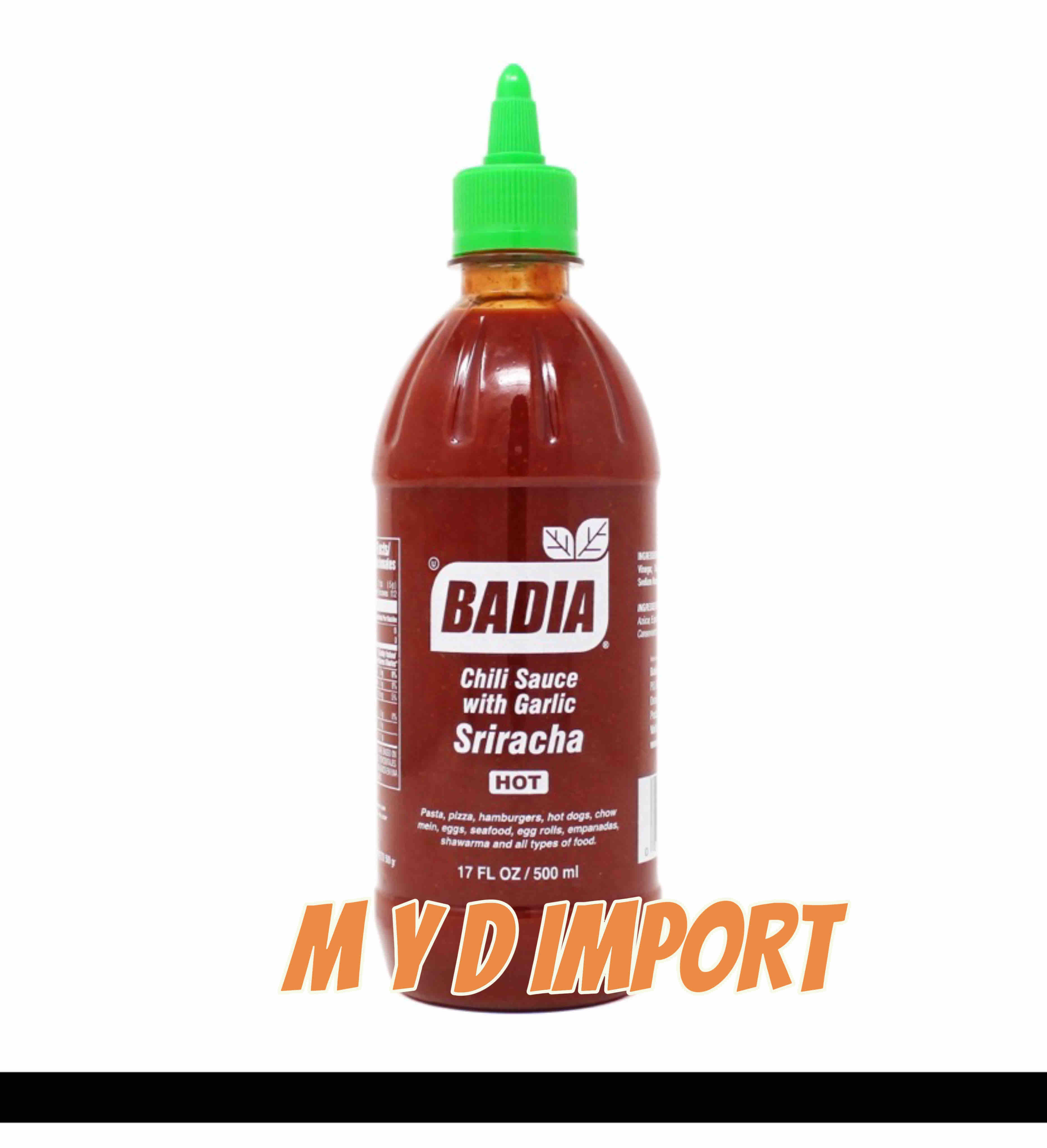 BADIA HOT SAUCE SRIRACHA 6X17 OZ | M & D IMPORT S. DE R.L