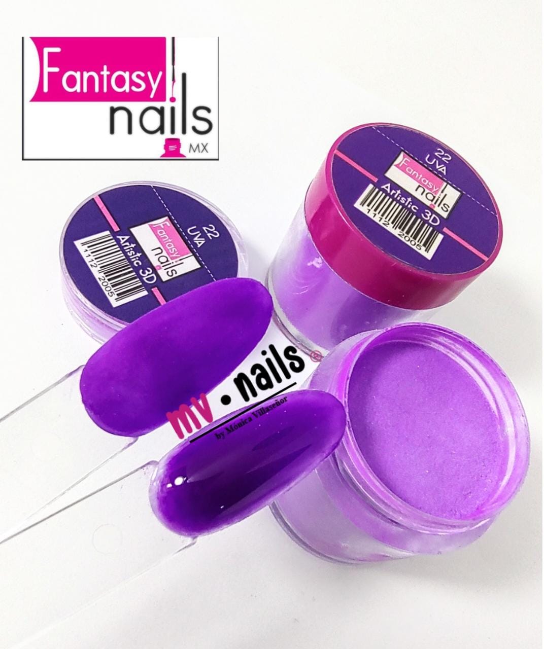 ACRICOLOR FANTASY 3D #22 UVA | MV NAILS DISTRIBUIDORA