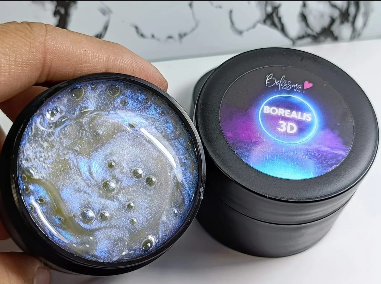 GEL P/DISEÑO 3D BELISSMA "BOREALIS" #02 - 35 GR. | MV NAILS DISTRIBUIDORA