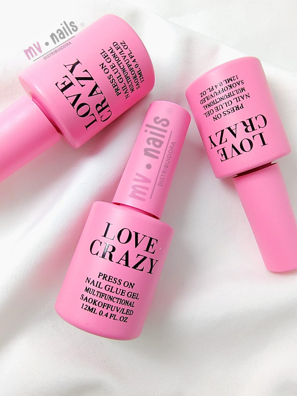 GLUE GEL LOVE CRAZY (TEC. PRESS-ON) MULTIFUNCIONAL 12 ML. | MV NAILS DISTRIBUIDORA
