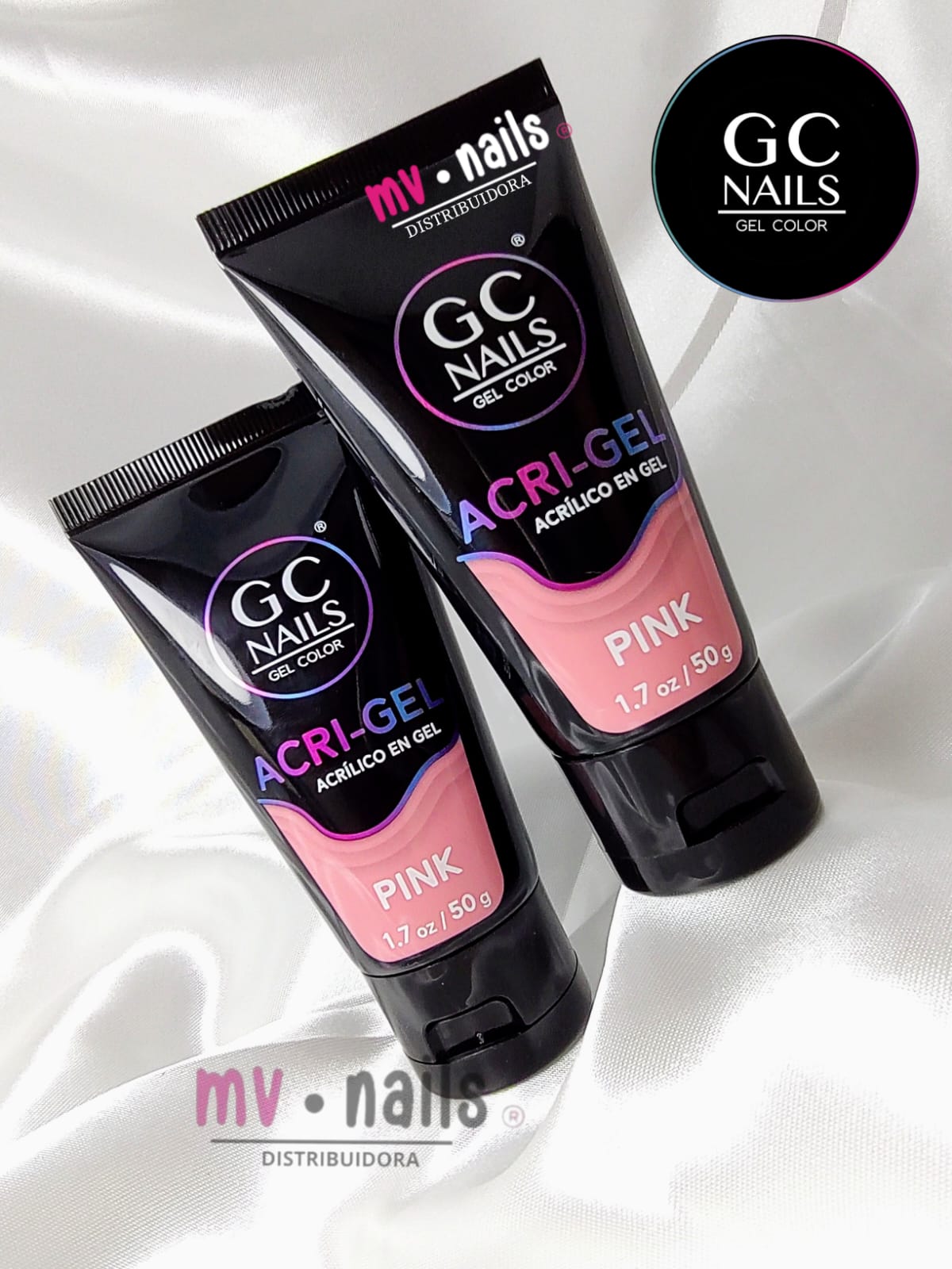 ACRI-GEL GC PINK 50 GR. | MV NAILS DISTRIBUIDORA