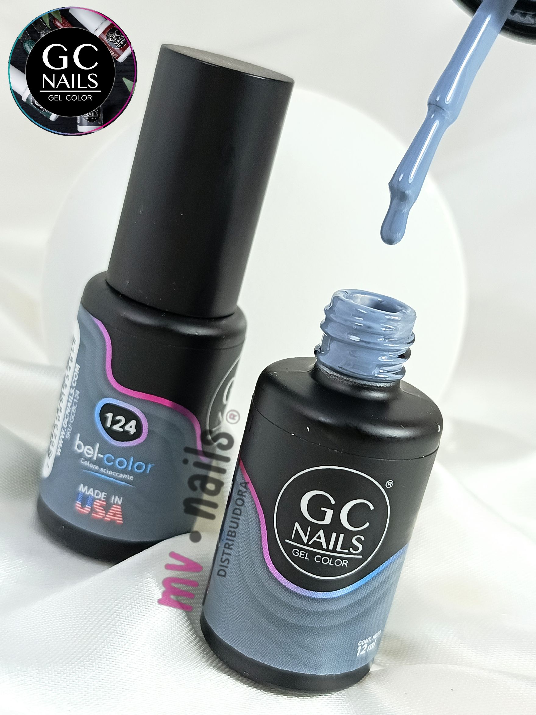 GEL GC COLOR #124 POLAR 12 ML. | MV NAILS DISTRIBUIDORA