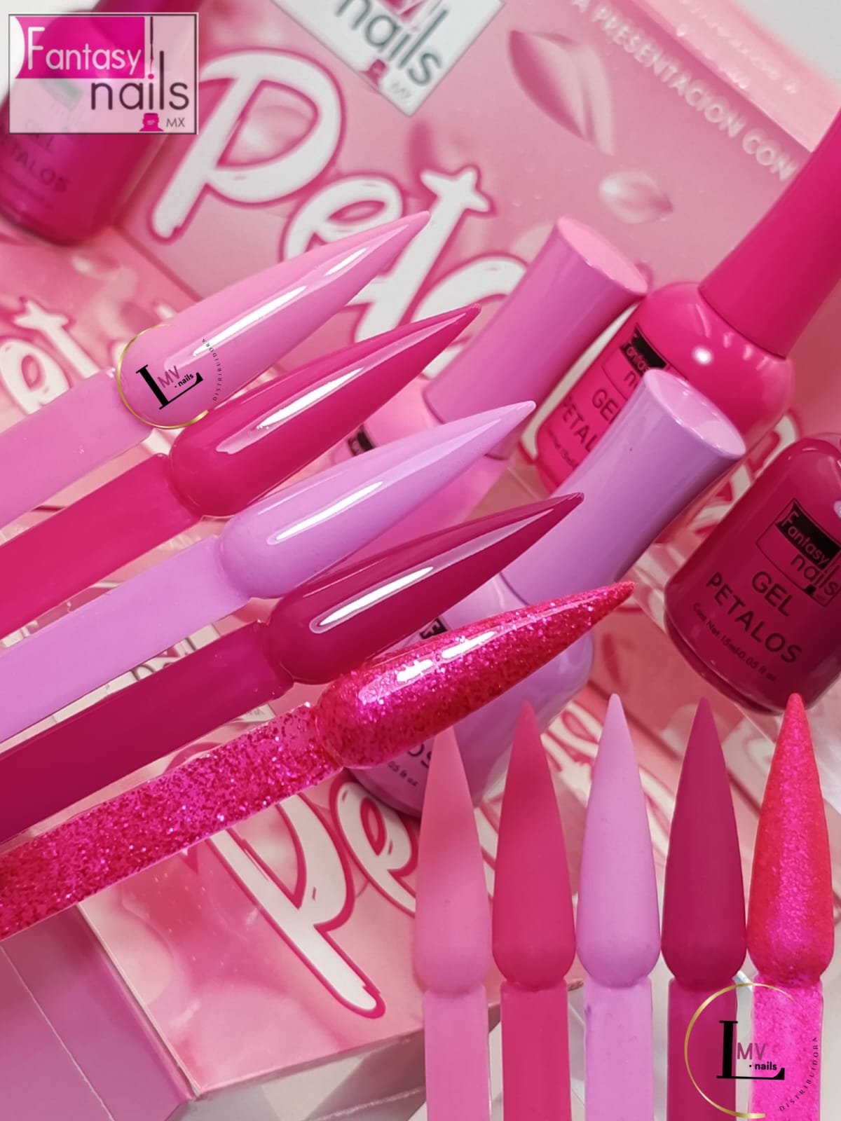 COLECCION GEL FANTASY (EDIC. LIMITADA) C/5 PZS. PETALOS | LMV NAILS ...