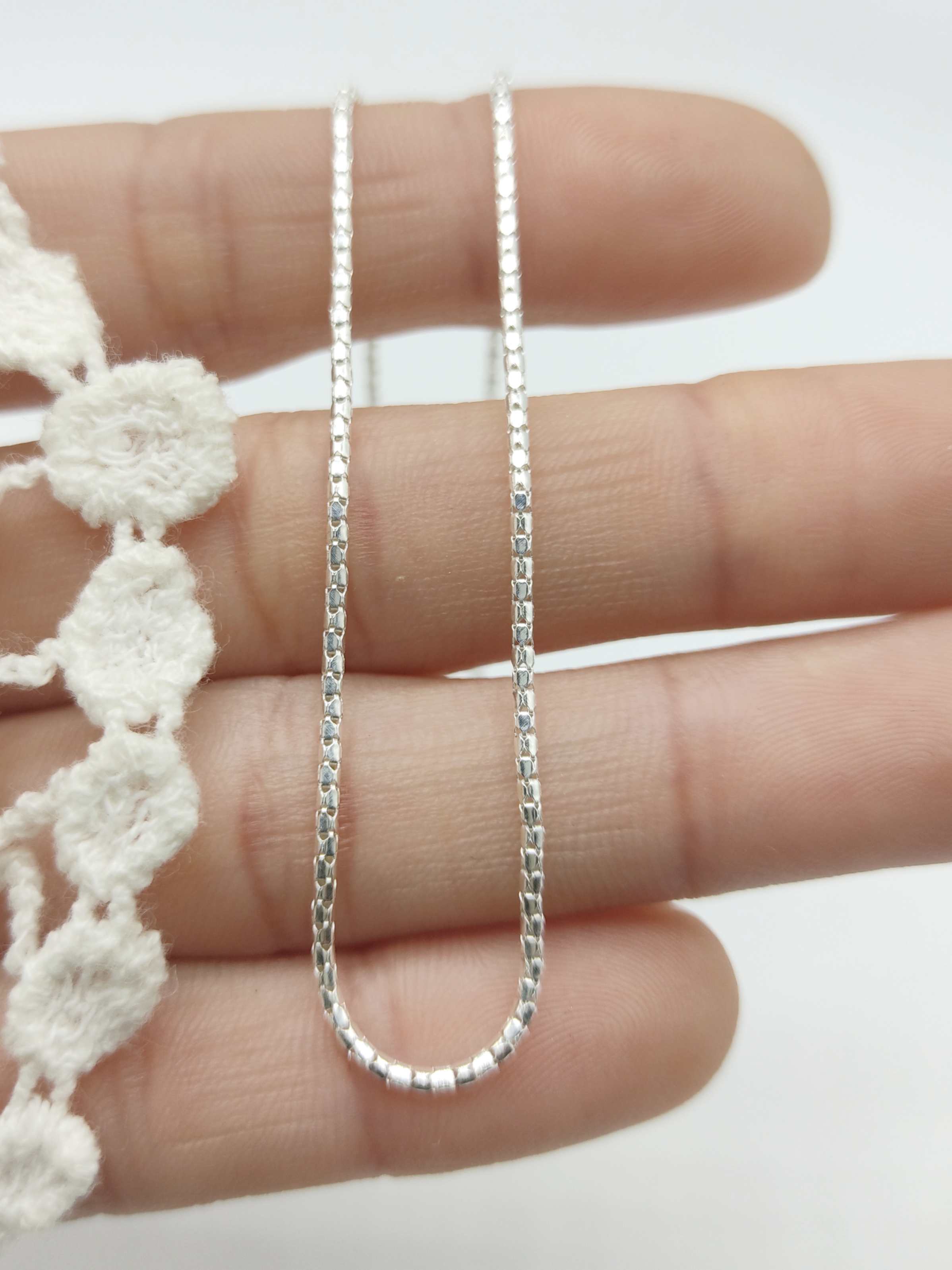 PC14-40 Cadena Coreana Plana 1,5mm 40cm | Para Vendedores