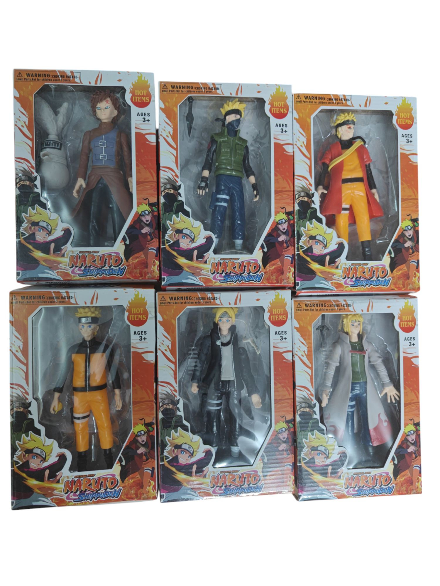 Naruto figure sets - 6 varieties | K H Associates - Party Shop