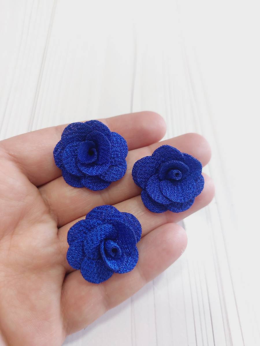 Paquete Mini Rosas Azul Rey ( 5 und) 2.5cm | MUNDO VINIL CR