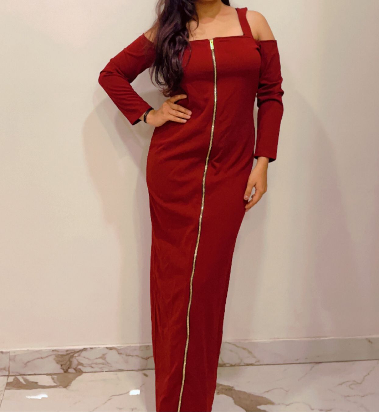 long zipper dress | FADEOUT