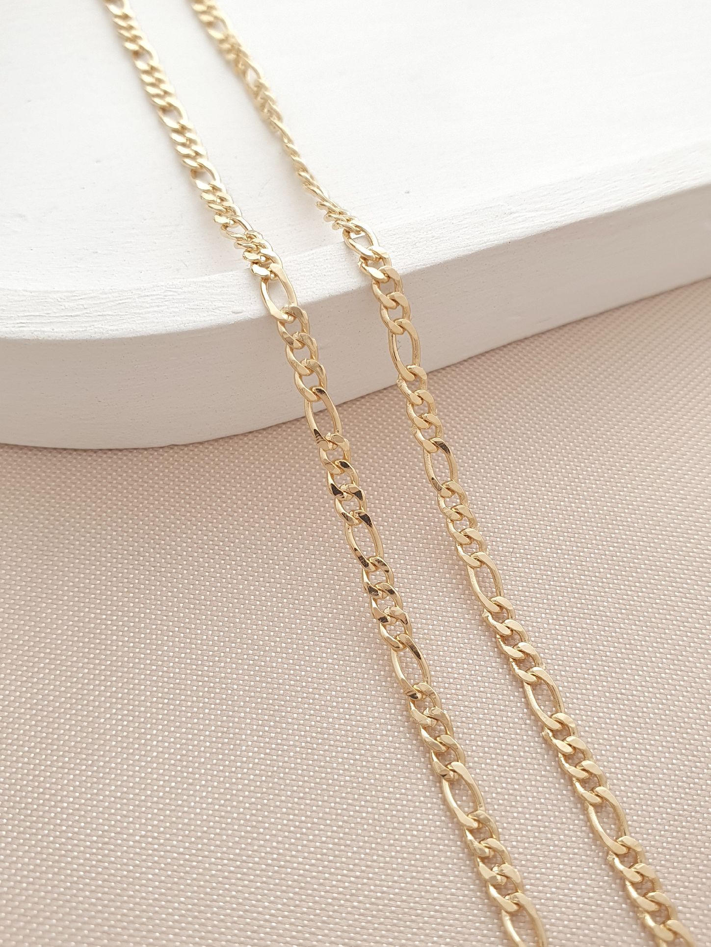 cadena cartier 2.5mm 50cm | Oro laminado 18k