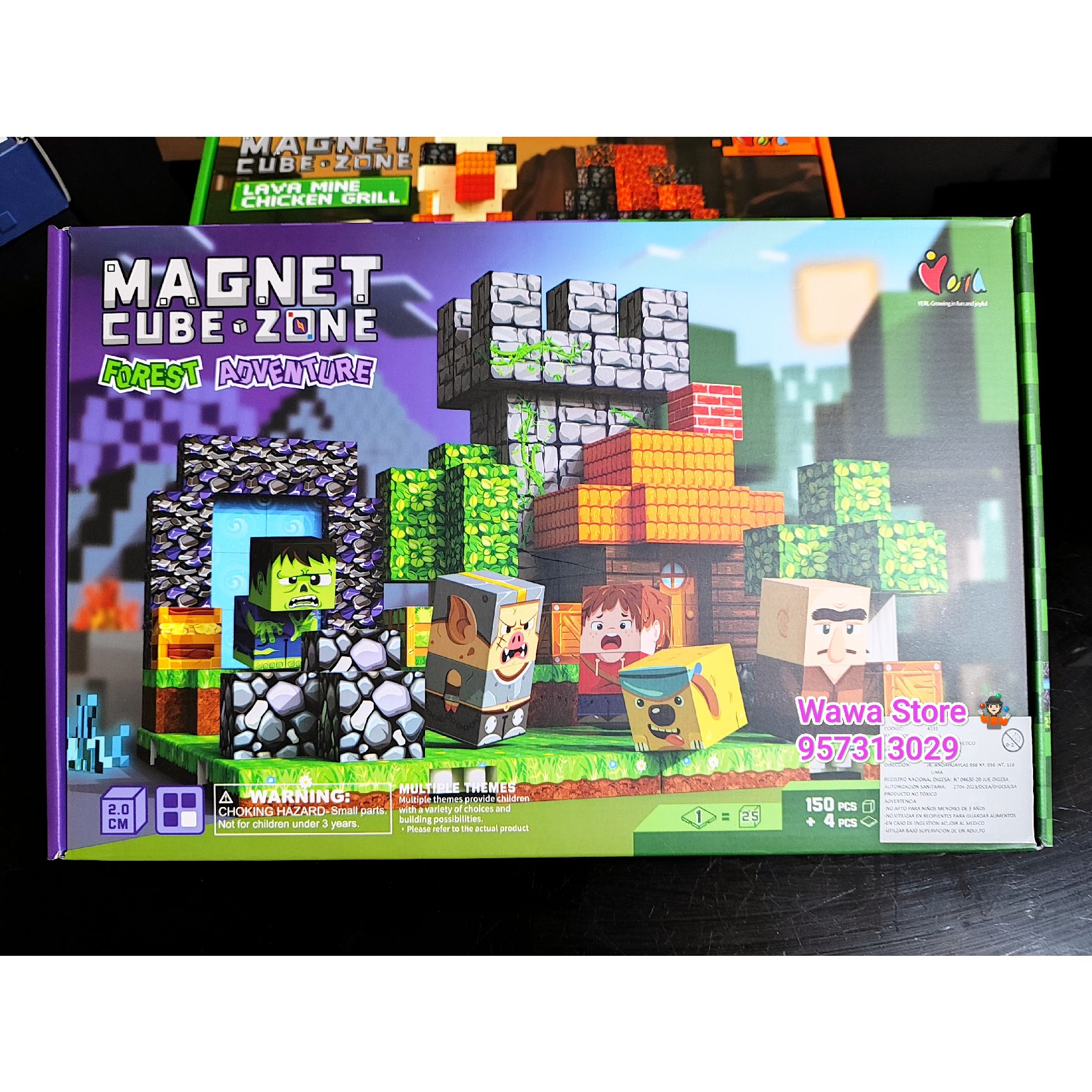 Bloques Minecraft 150 piezas + 4 placas | Wawa Store