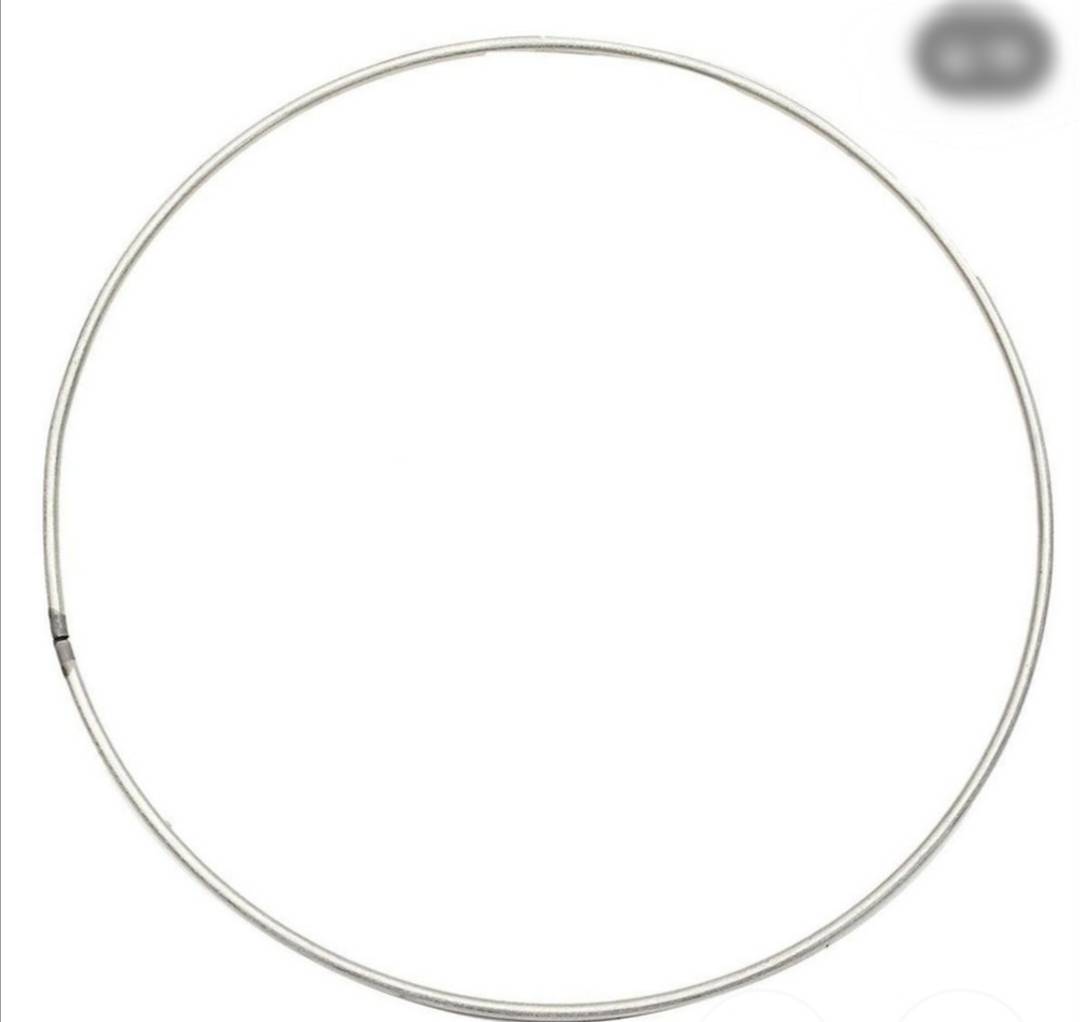 20cm. Aro metálico plateado de 20cms | 4to Creciente