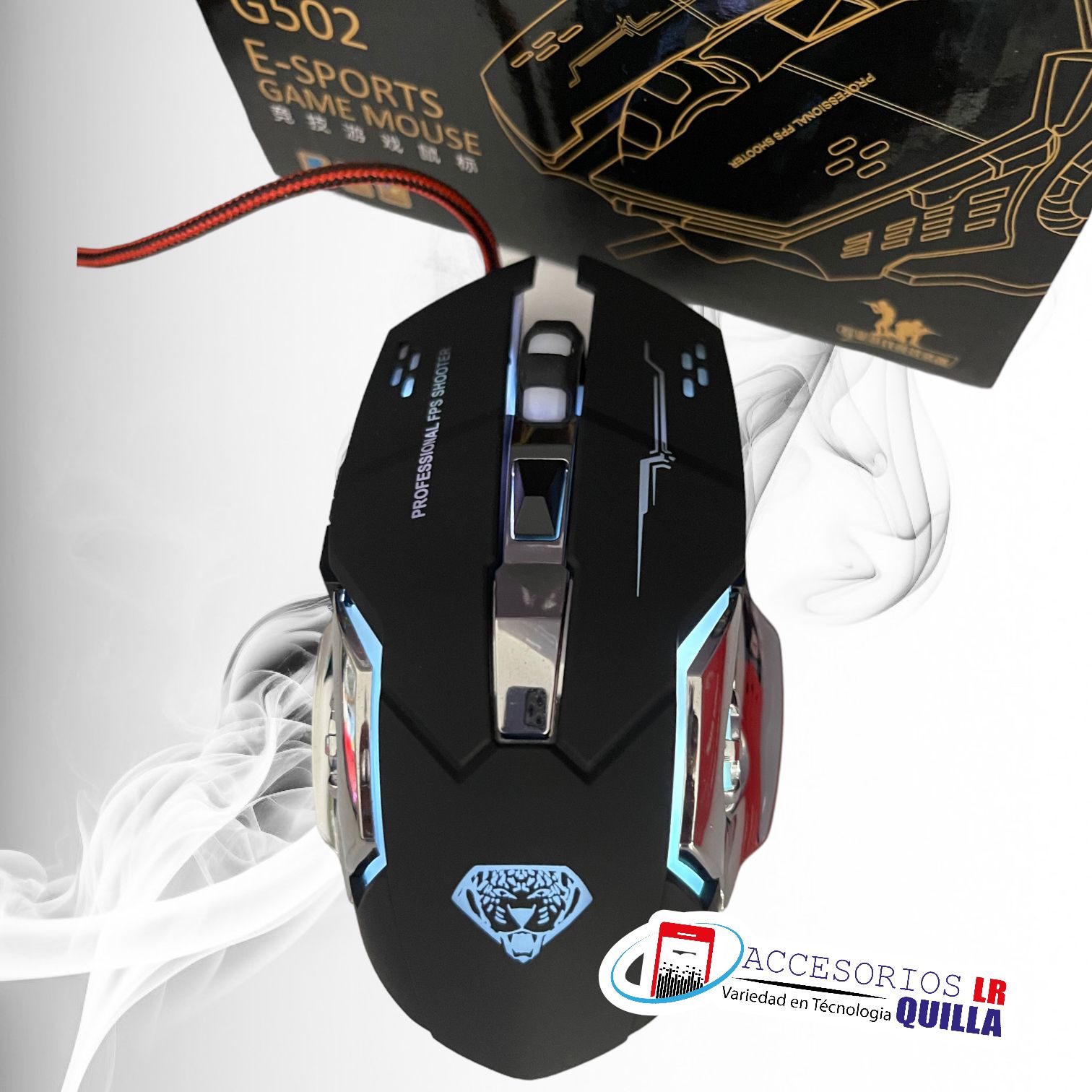 Mouse gamer alambrico 7 botones Divipard G502 | Accesorios LR quilla