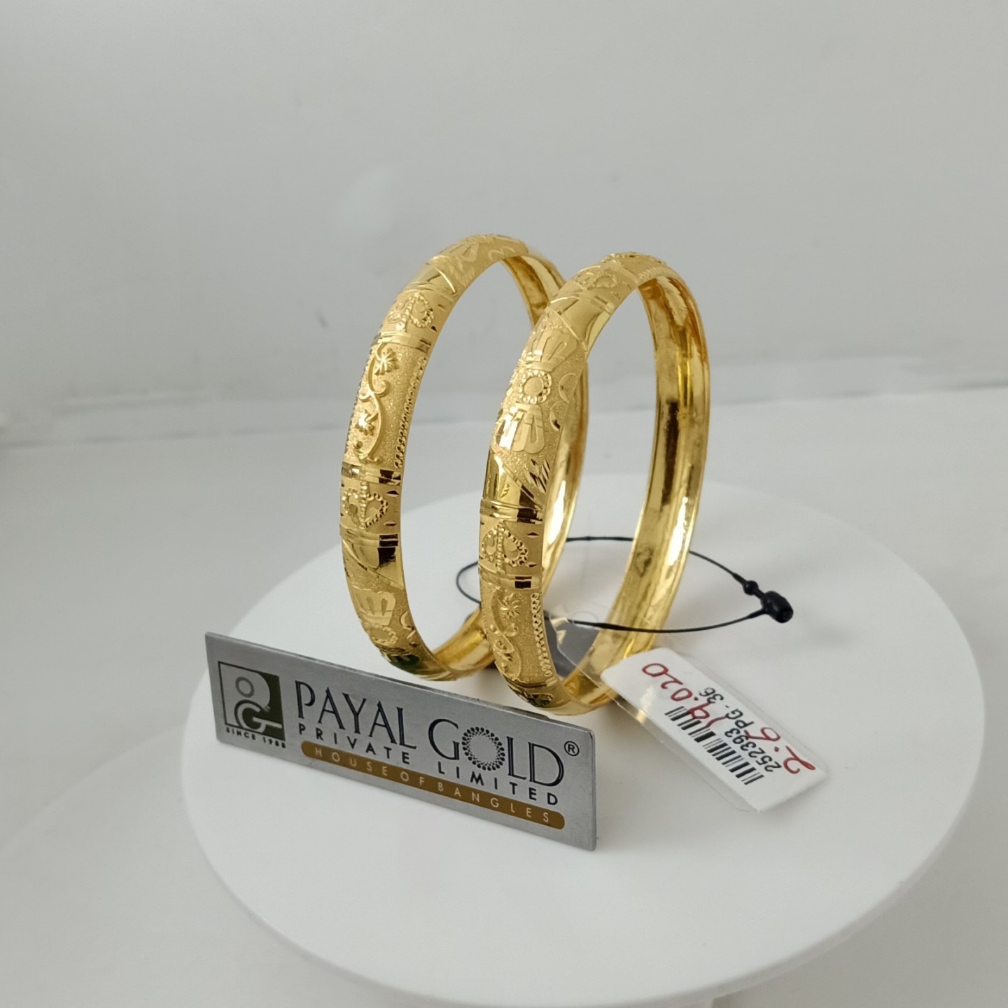 HANDMADE BANGLES (HALF ROUND) | Payal Gold Mumbai