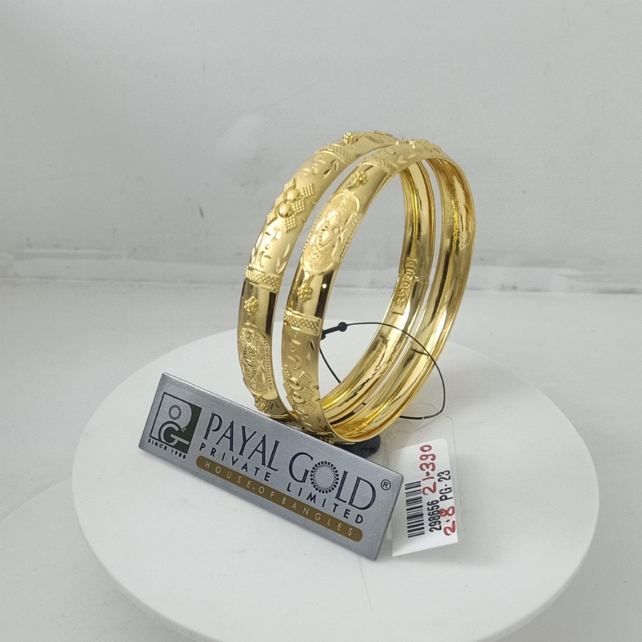 HANDMADE BANGLES (HALF ROUND) | Payal Gold Mumbai