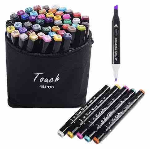 PLUMONES TOUCH 48 PCS | TJ•PERU