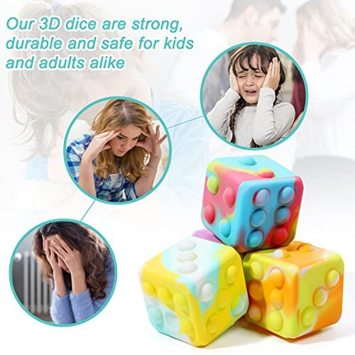 Silicone Popit Dice Cube | PARSHWA TRADERS