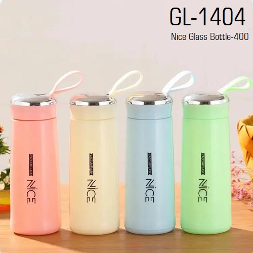 GL-1404-Nice Glass Bottle-400ML | PARSHWA TRADERS