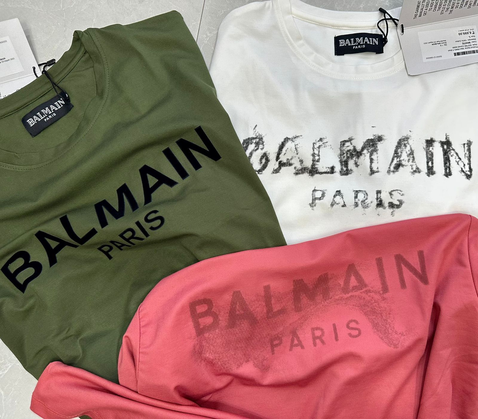 Balmain Paris T Shirt Fake