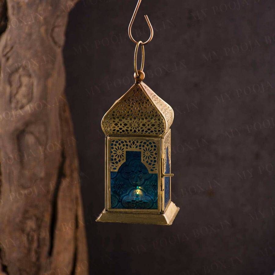 Metal Mandir Hanging Lantern (22 CM) | TwiiMart.in