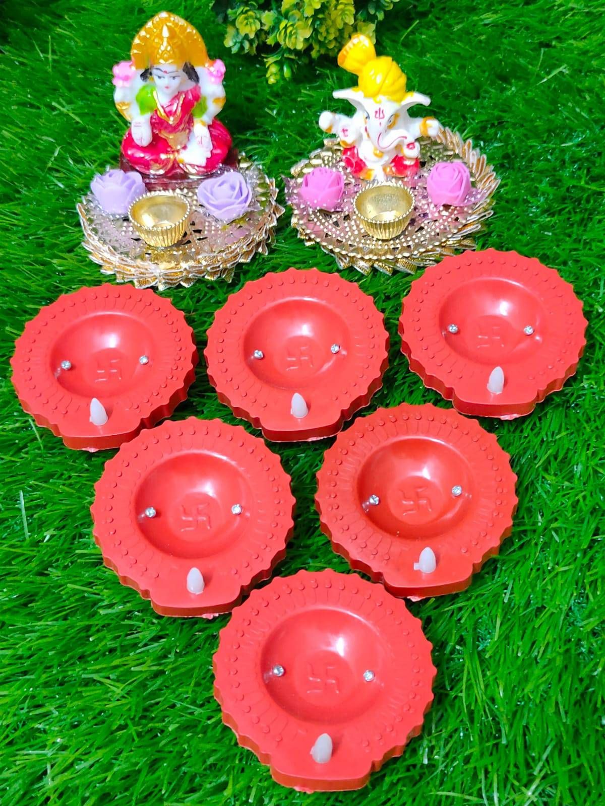 Big Round Water Sensor Diya 🪔 (10 Piece) | TwiiMart.in