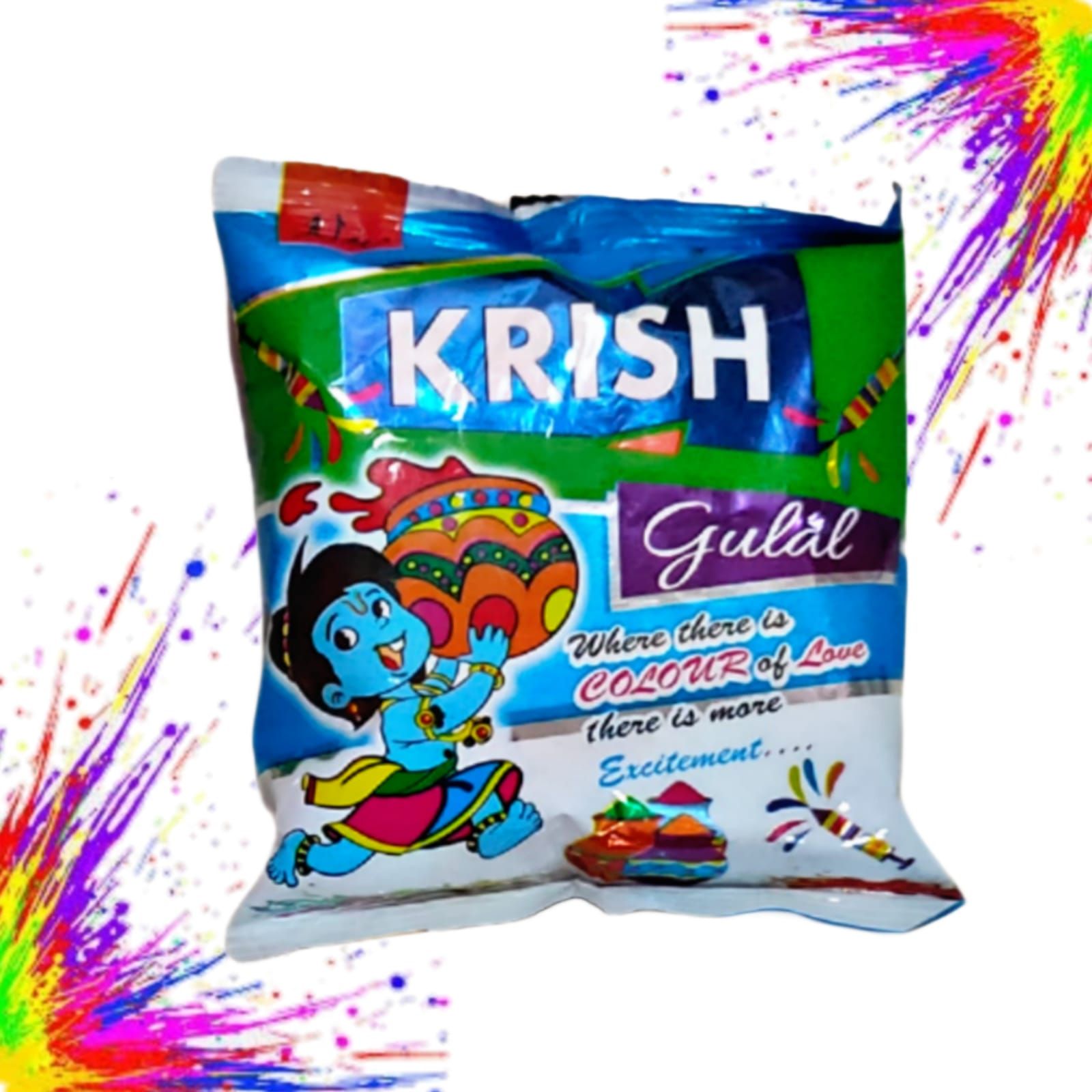 Krish Gulal (80g)-5 Pouch Set | TwiiMart.in