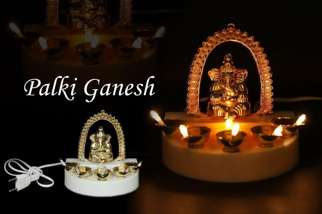 Palki Ganesh Ji With Diya Light 🪔 | TwiiMart.in