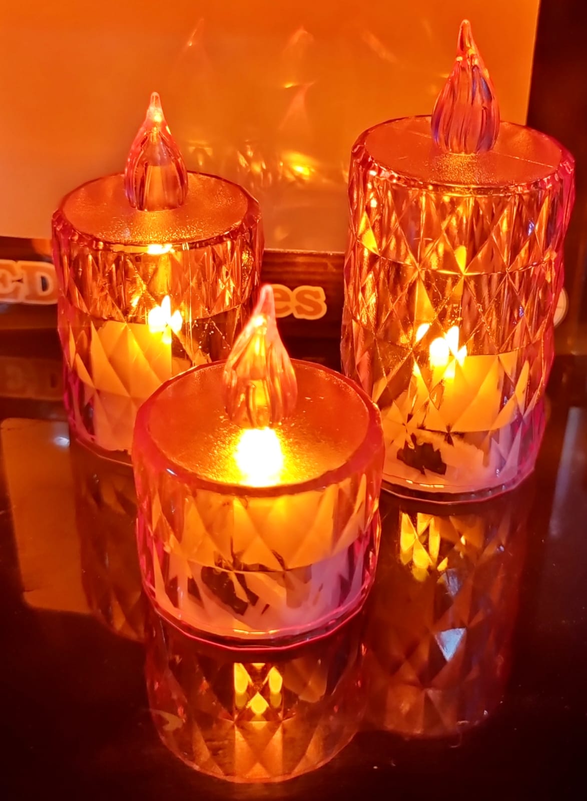 3 Piece Set Crystal LED Light - (1 Set) | TwiiMart.in