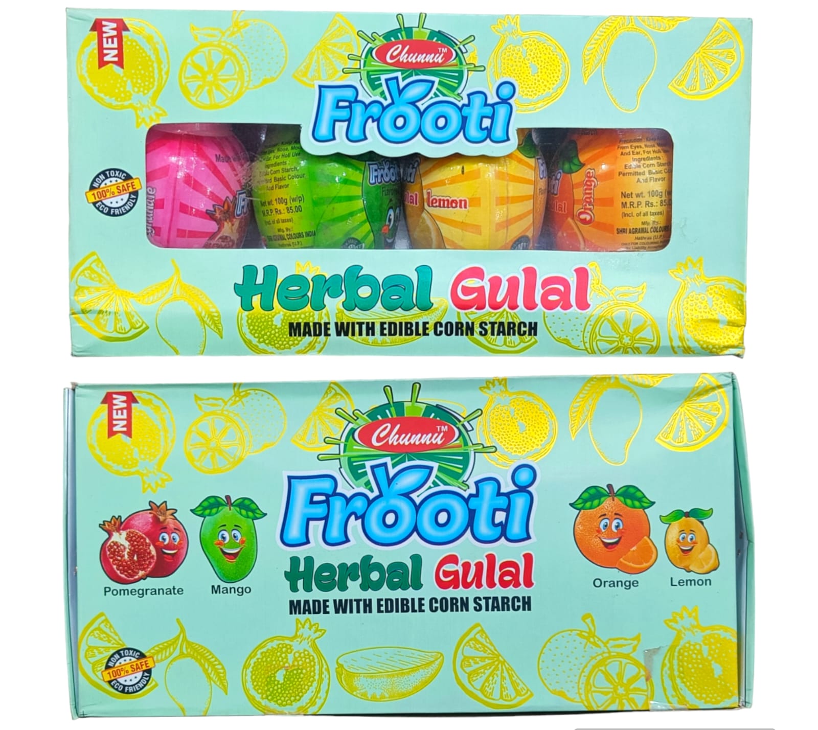 Frooti Herbal Gulal (Pack of 4) (100g Each) - (6 Box) | TwiiMart.in