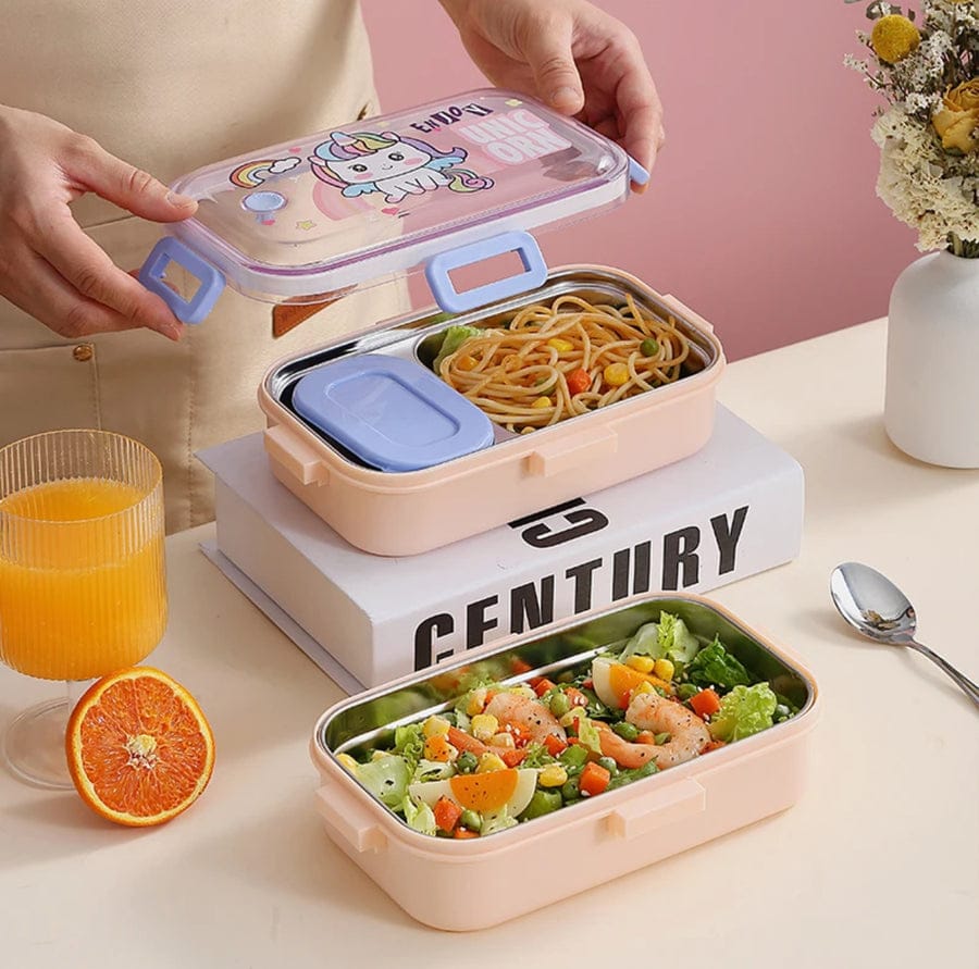 Stainless Steel Lunchbox With a Small Container Inside (700ml) 🍔 ...