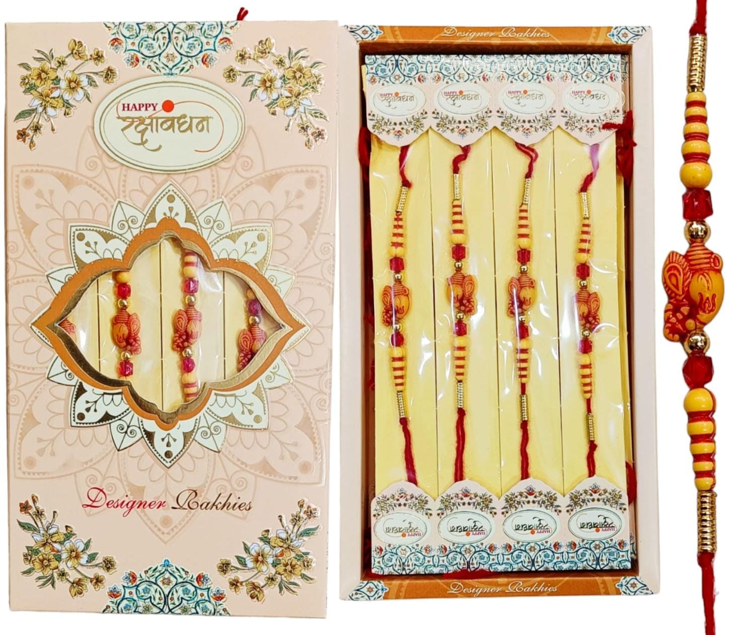 Ganesh Ji Rakhi (24 Piece Box) | TwiiMart.in