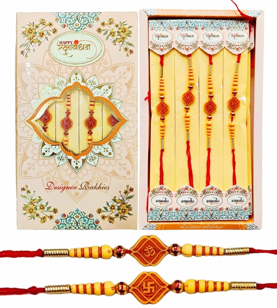 Om Swastik Rakhi (24 Piece Box) -(10 Box) | TwiiMart.in