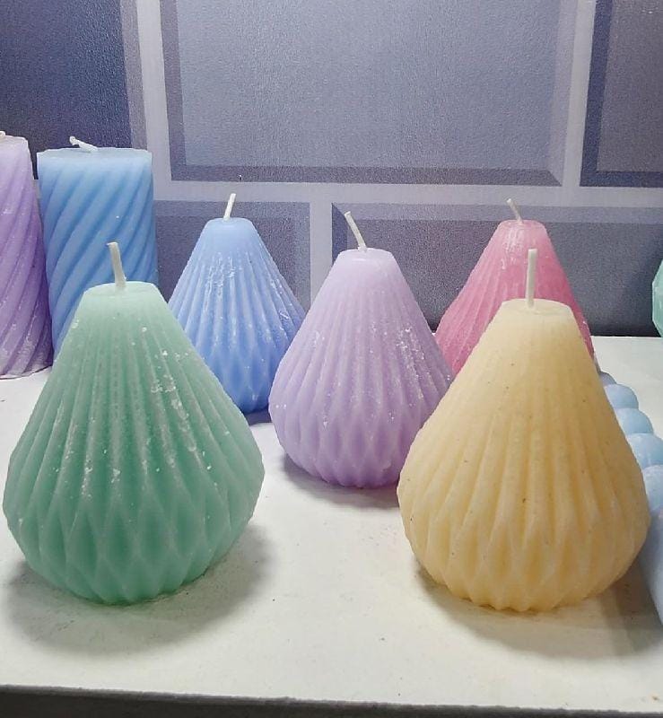 New Design Multicolour Candle (1 Piece Box)(Size: 3 Inch) 🕯️ | TwiiMart.in