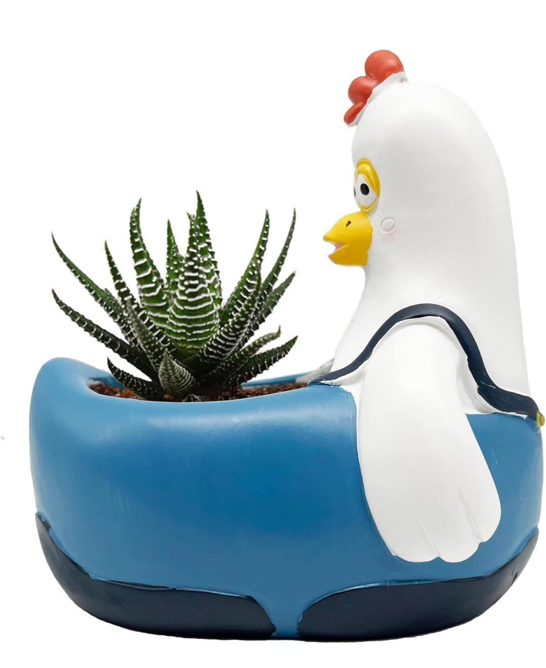 Handcrafted Hen Shaped Resin Flower Planter/Flower Pot For Table Top ...