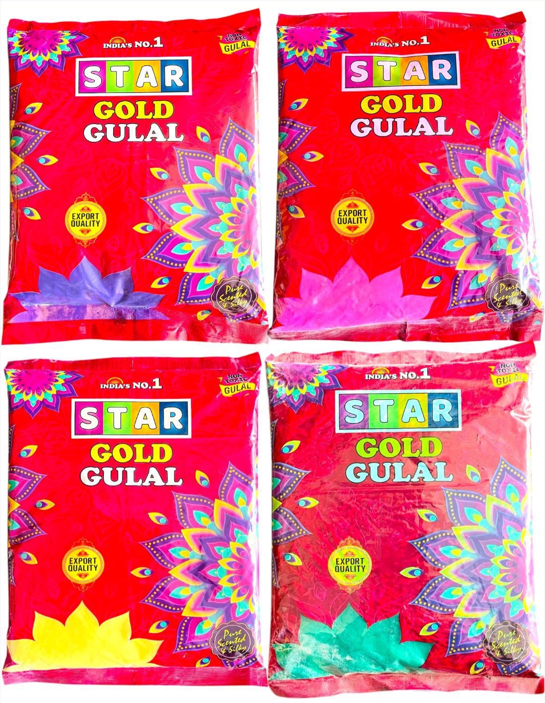 1kg Star Gold Gulal Mix Colours 👆 ~MRP 250/-~ | TwiiMart.in