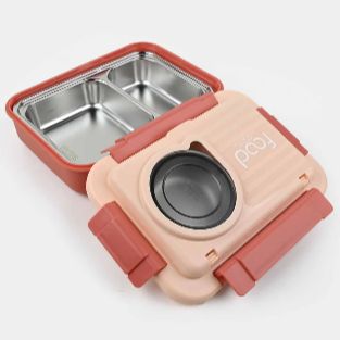 2 Compartment Stainless Steel Camera Lunch Box | TwiiMart.in