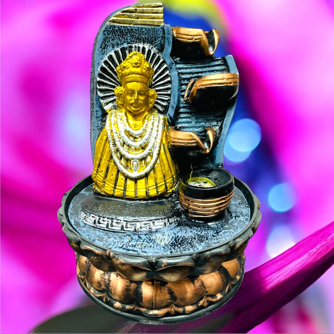 Khatu Shyam ji Water Fountain For Home Decor With Box Packing (Size 12 ...