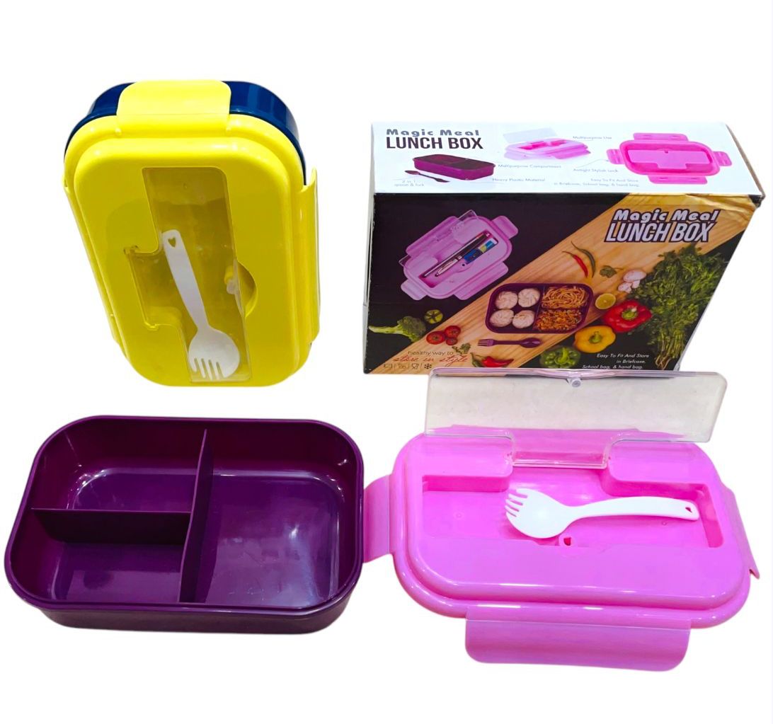 Magic Meal 3 Compartment Lunch Box 🥗 | TwiiMart.in