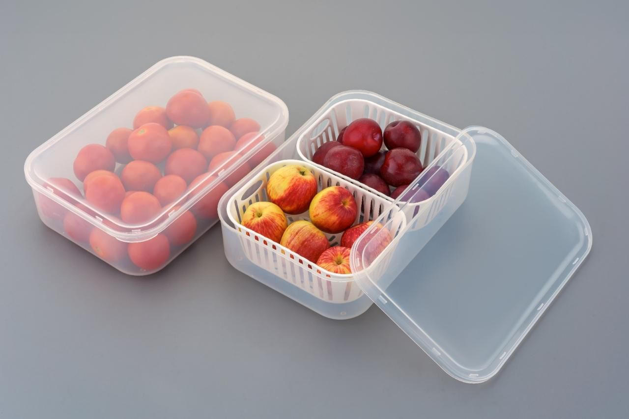 2 Big Compartments Fridge Storage Box | TwiiMart.in