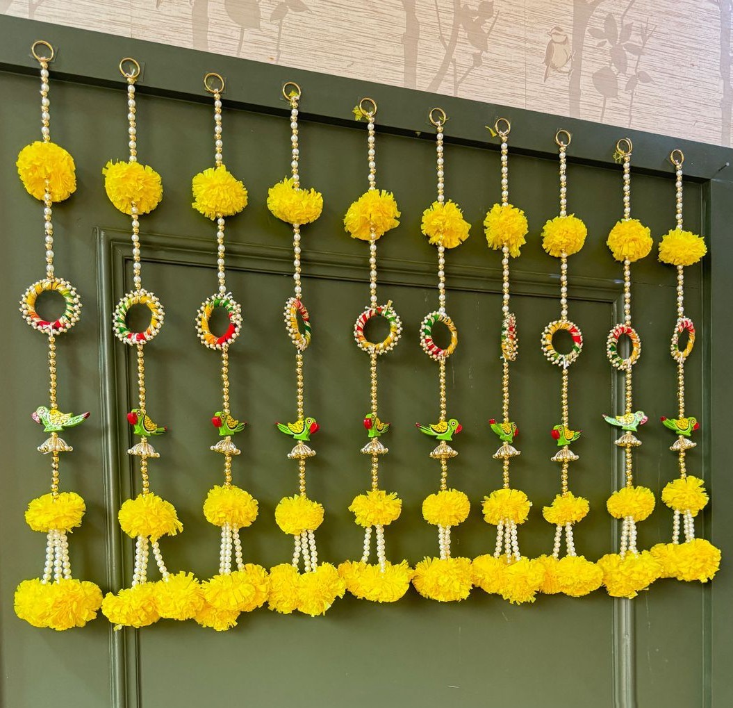 Parrot Genda Flower Hanging (Size: 23 Inch) (1 Piece) (H0079) 🦜 ...
