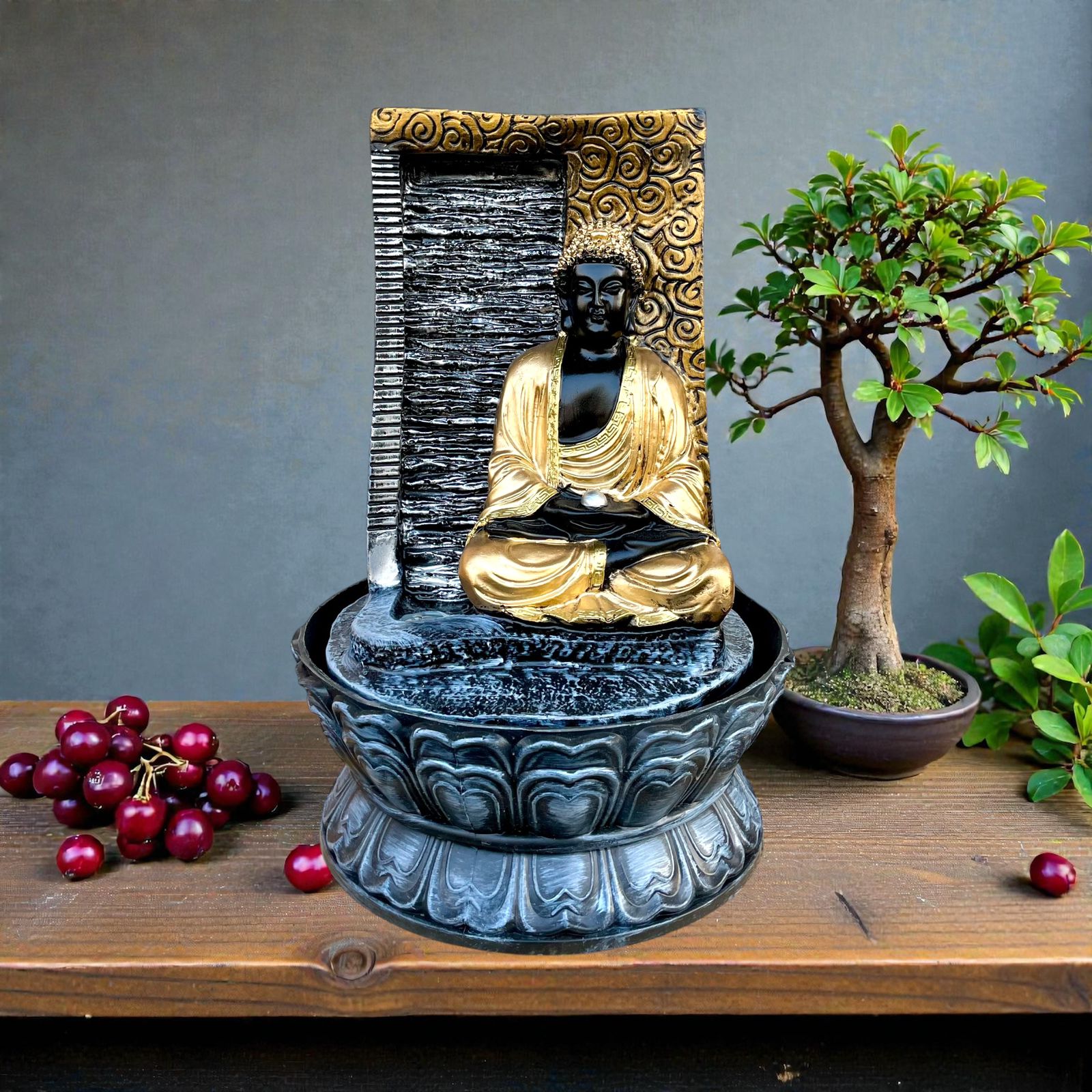 Big Size Lord Budha ji Water Fountain For Home Decor With Box Packing ...