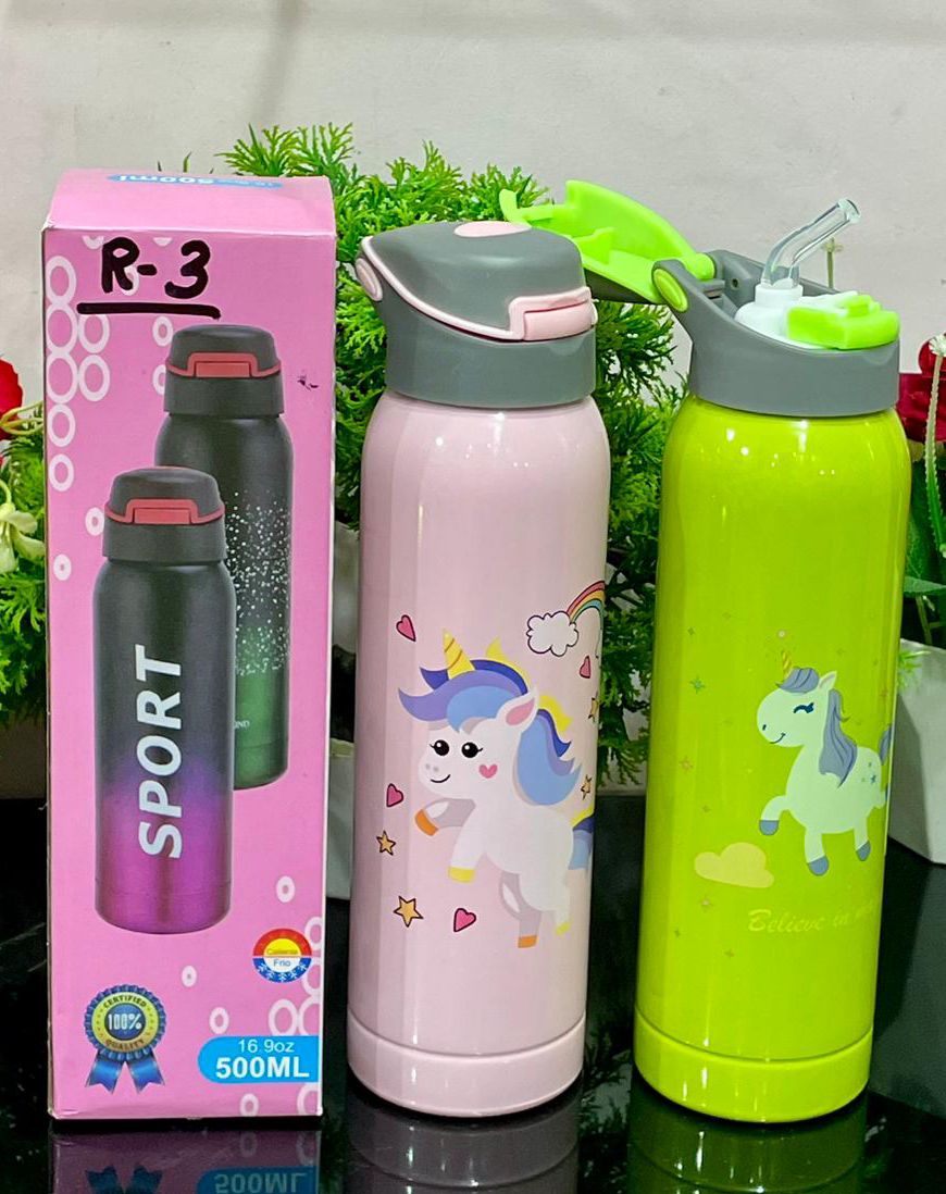 Unicorn Designs Stainless Steel Hot & Cold Water Bottle & Sipper (R-3)🦄 ...