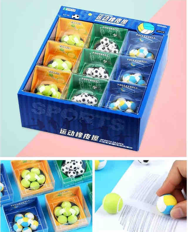 Sports Theme Erasers- | ANJU TOYS