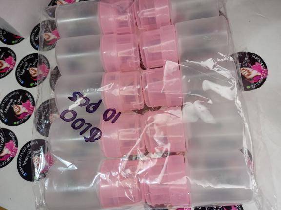 PAQUETE CON 10 DISPENSADOR MINI ROSA CLARO | Mayoreo Luz María