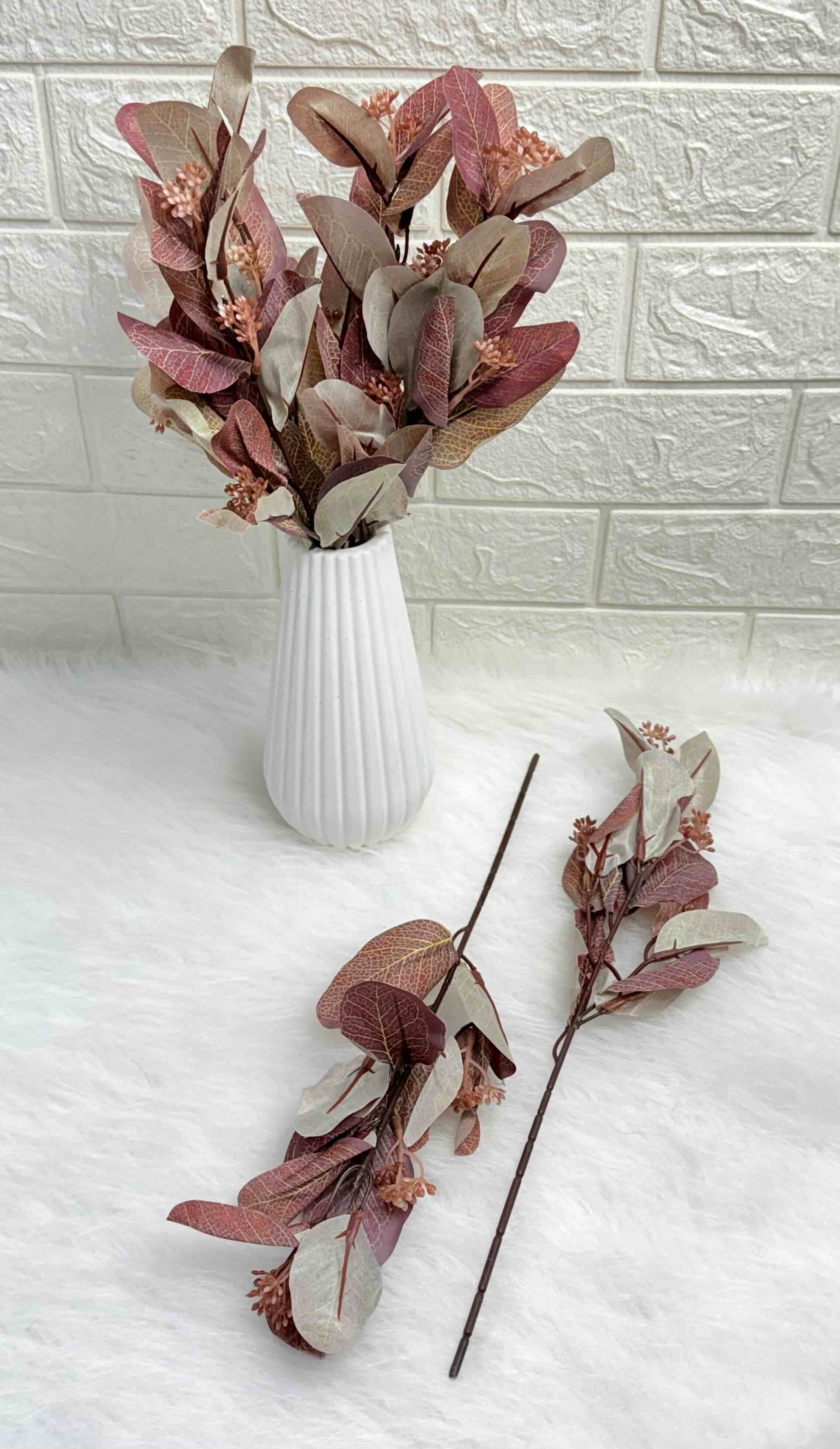 Brown Eucalyptus Leaves Stick(Without Pot) | Garg Novelties